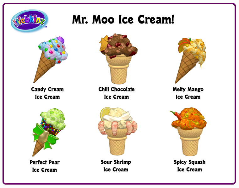 Mr Moo s Ice Cream Gallery WKN Webkinz Newz